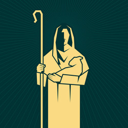 Mount calvary with three crosses in crown Vector Image