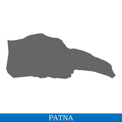 Patna map detailed map of city Royalty Free Vector Image