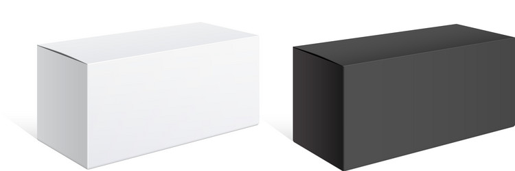 Open color cardboard boxes isolated on white Vector Image