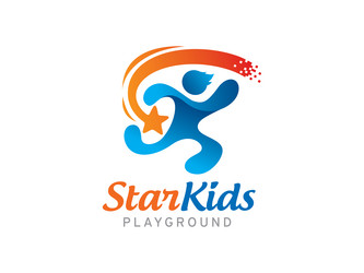 Logo kids Royalty Free Vector Image - VectorStock