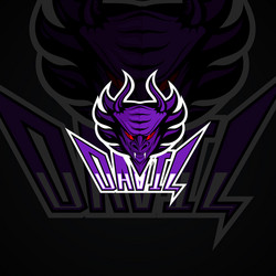 Devil concept template Royalty Free Vector Image