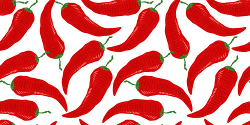 Chilli pepper icon of red chili pepper Royalty Free Vector