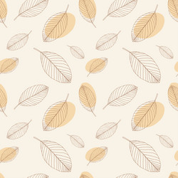 Seamless pattern from leaves Royalty Free Vector Image