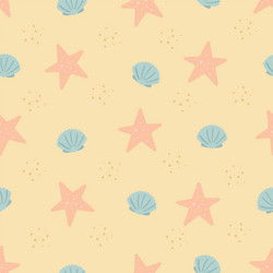 Tropical beach trendy seamless pattern background Vector Image