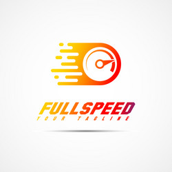 Simple tires with speed swoosh logo design Vector Image