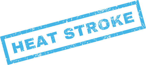 Heat stroke rubber stamp Royalty Free Vector Image
