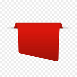 Blank labels offer tag red colored promo ribbons Vector Image