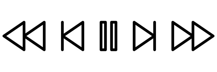 Full screen icon set in two styles on white Vector Image