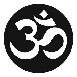 Classic aum om omkara symbol Royalty Free Vector Image