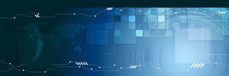 Abstract technology industrial web header banner Vector Image