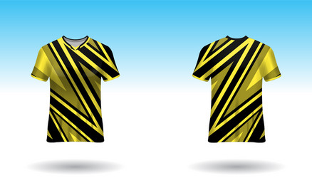 Club shirt design uniform front and back Vector Image