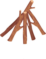 Pile of sticks Royalty Free Vector Image - VectorStock