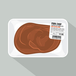 Fine quality organic pork abstract meat Royalty Free Vector