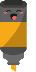 Kawaii marker cartoon isolated Royalty Free Vector Image