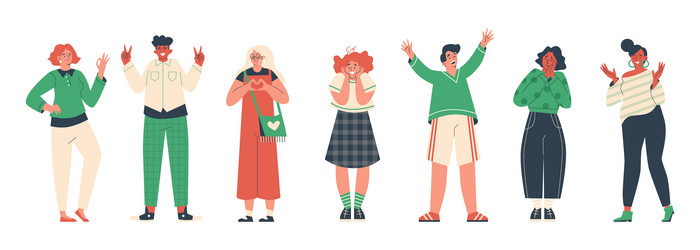 Satisfaction Cartoon Women Vector Images (over 100)