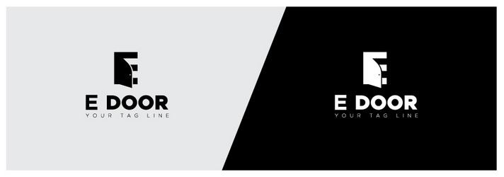 Window and door company logos Royalty Free Vector Image