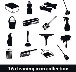 Seamless doodle pattern of house cleaning icons Vector Image