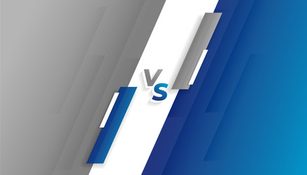 Versus vs competition battle background template Vector Image