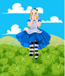 Running alice Royalty Free Vector Image - VectorStock