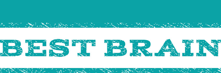 Best brain watermark stamp Royalty Free Vector Image