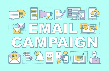 Email promotion campaign technology service Vector Image