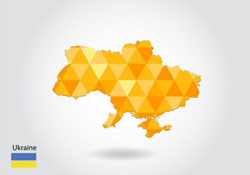 Map of ukraine high detailed Royalty Free Vector Image