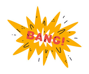 Bam comic effect from bomb or explosive Royalty Free Vector