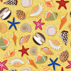 Sea sand seamless pattern Royalty Free Vector Image