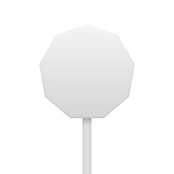 Blank round road sign Royalty Free Vector Image