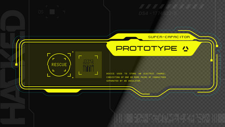 Cyberpunk decals set of stickers Royalty Free Vector Image