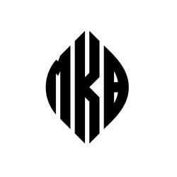 Mkb logo letter design Royalty Free Vector Image