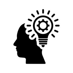 Concept creativity innovation icon colorful Vector Image