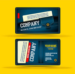 Business Denim Card Vector Images (over 120)