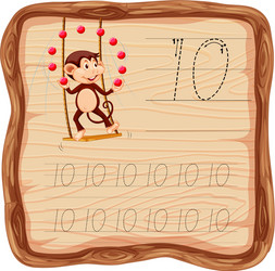 Number 10 Worksheet Vector Images (over 560)