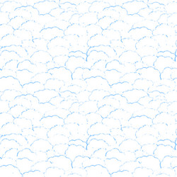 Geometric rounded sky seamless pattern background Vector Image