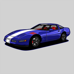 Corvette Silhouette Vector Images (48)
