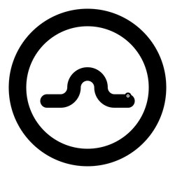 Creeping worm earthworm crawling invertebrate Vector Image