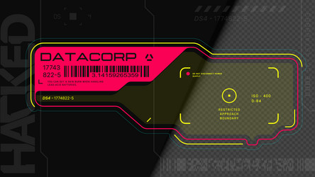 Cyberpunk decals set of stickers Royalty Free Vector Image