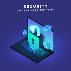 Internet security Royalty Free Vector Image - VectorStock