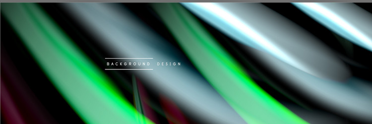 Silk and smooth flow wave poster design color Vector Image