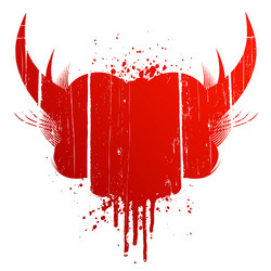 Radioactive symbol blood splatter Royalty Free Vector Image