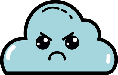 Angry Weather Clouds Characters Cartoon Vector Images (over 160)