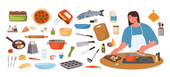 Kitchen tools Royalty Free Vector Image - VectorStock