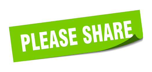 Please share sticker label Royalty Free Vector Image