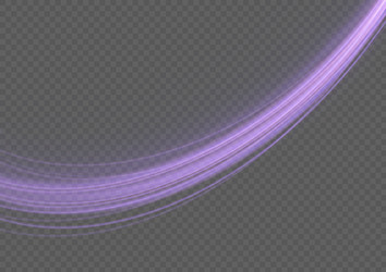 Purple light trail wave speed trace line twirl Vector Image