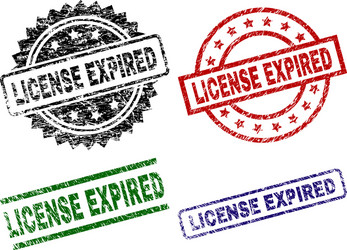Offer expired stamp label round Royalty Free Vector Image