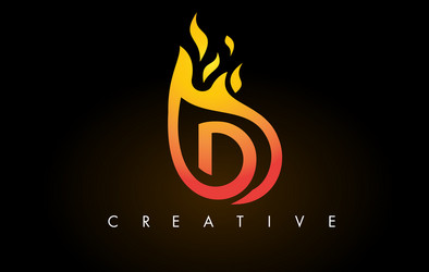 D Fire Flame Letter Lettering Logo Vector Images (over 190)