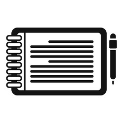 Papyrus icon simple note article Royalty Free Vector Image