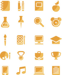 School study icon on white background Royalty Free Vector