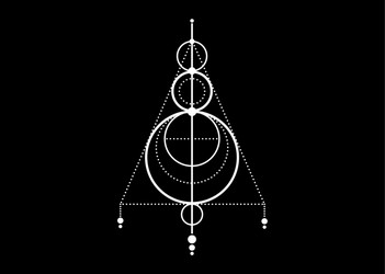 Sigil of protection divine magical amulet sacred Vector Image